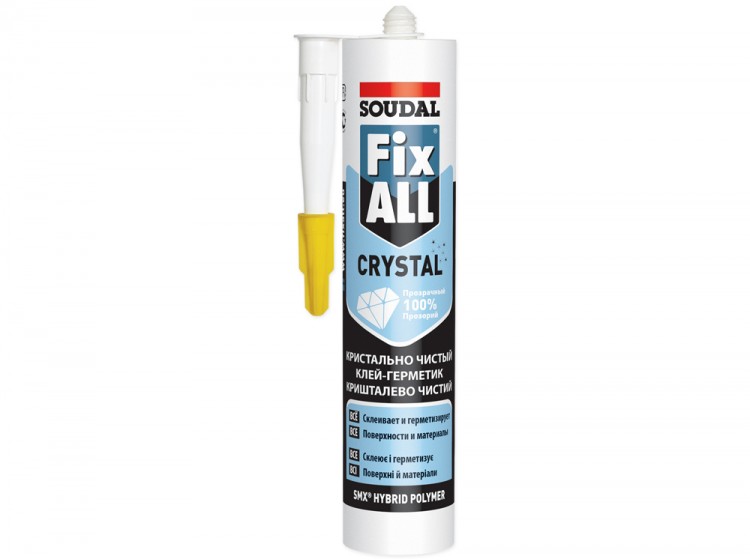 Герметик Soudal Fix All Crystal на основе ms полимера 290 мл – купить в ...