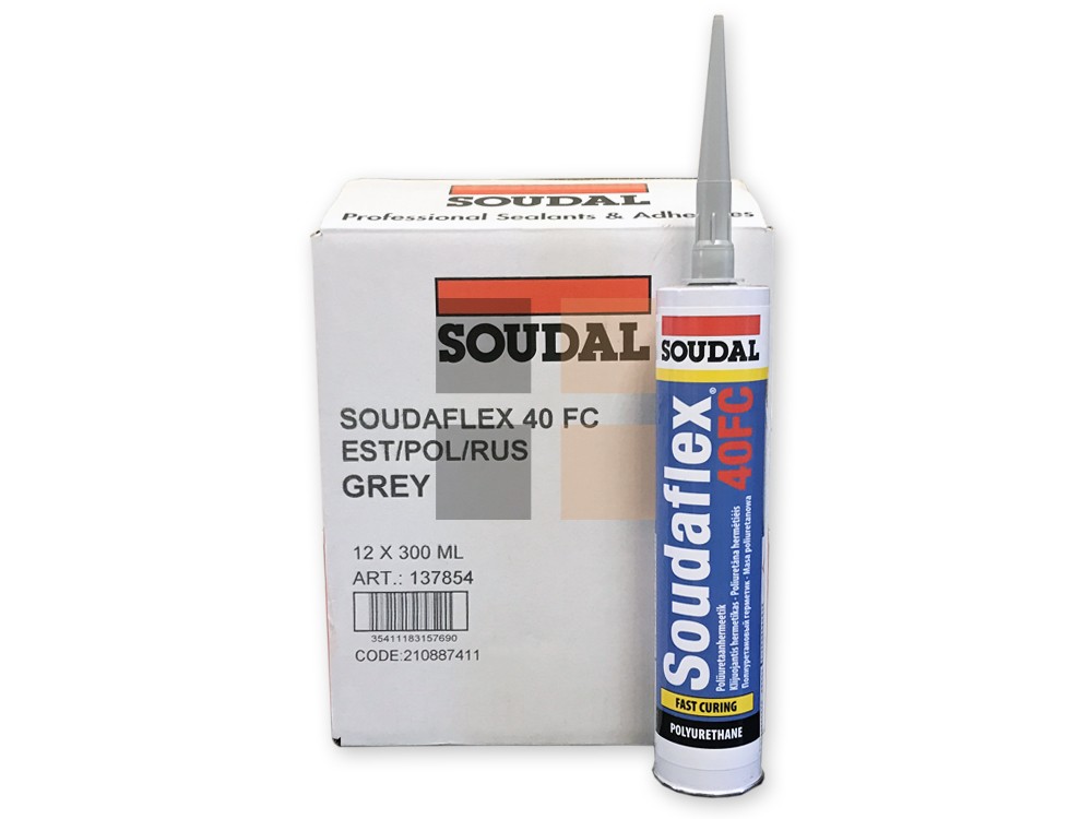 Soudaflex 40 FC серый полиуретановый клей-герметик 300 мл – купить в ...